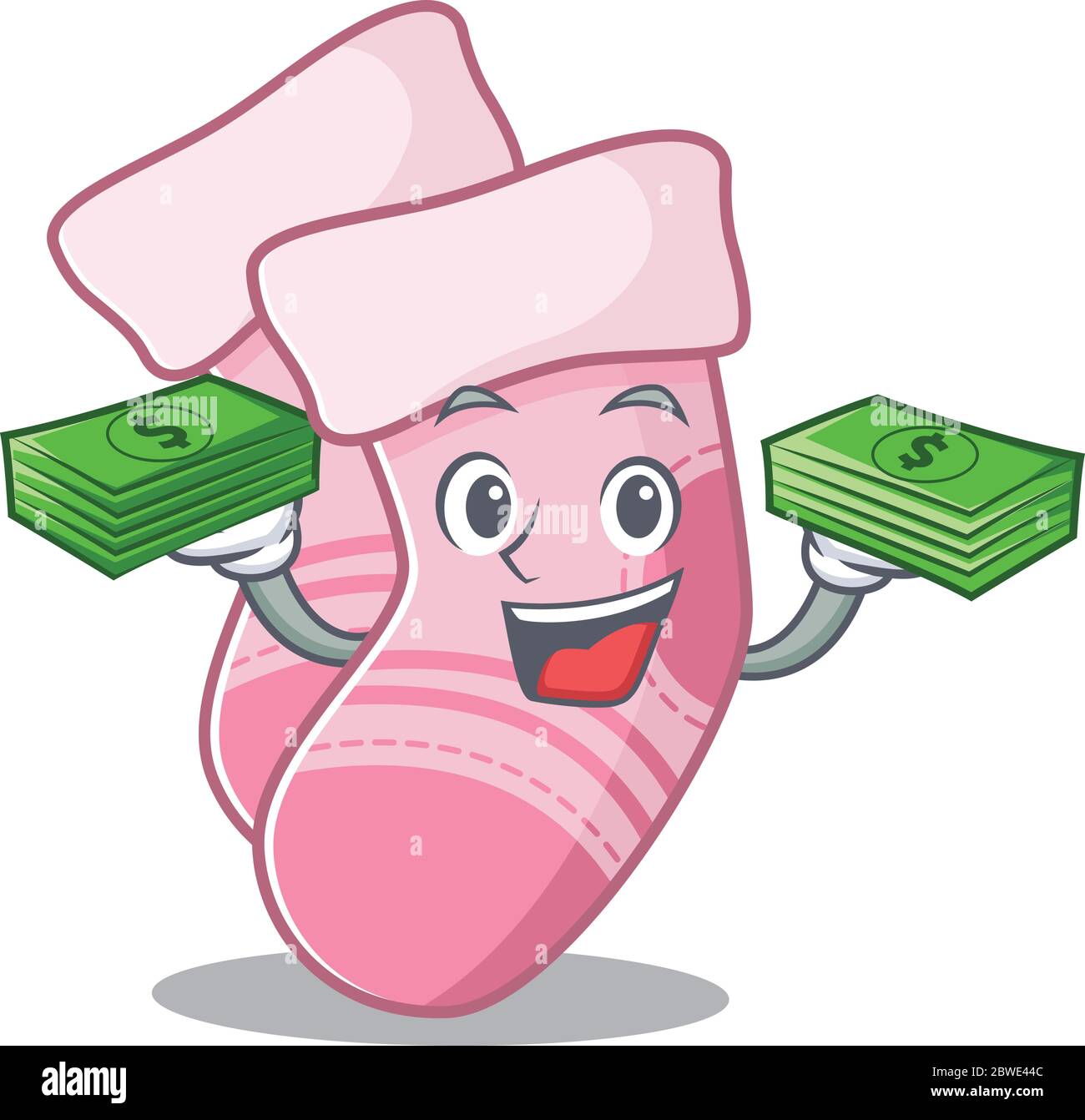 Happy boy with dollar bill Cut Out Stock Images & Pictures - Alamy