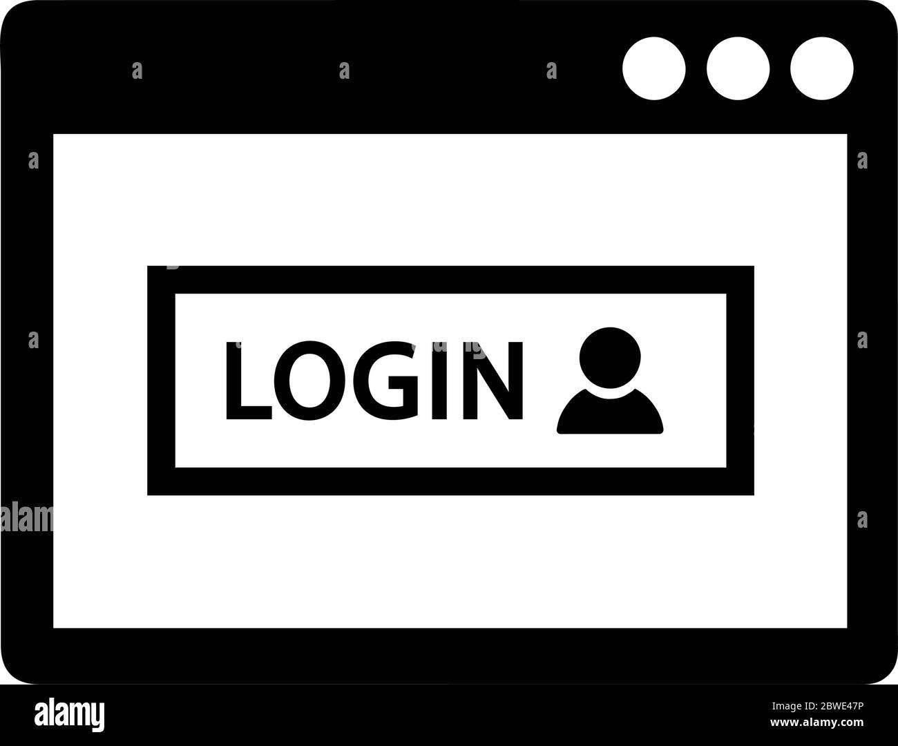 log in password icon, sign in info design for commercial, print media ...