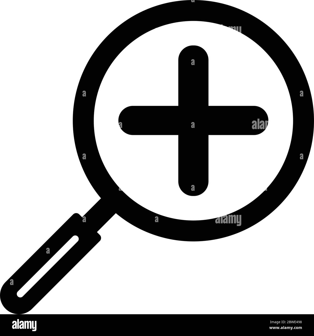 Zoom icon, In, plus, expanding, vector graphics for commercial, print ...