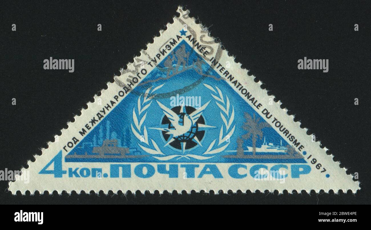 RUSSIA - CIRCA 1967: stamp printed by Russia, shows International ...