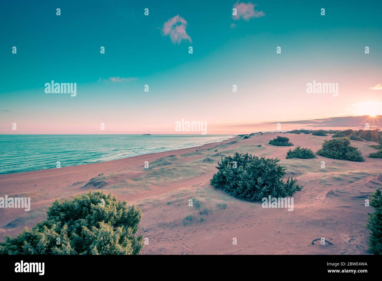 The Amazing Sand dunes and Lake in Issos,Corfu Greece Stock Photo - Alamy