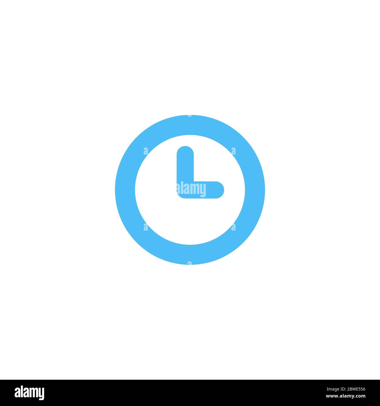 Simple Clock icon, isolated. Can be used for web and apps.Stock vector ...