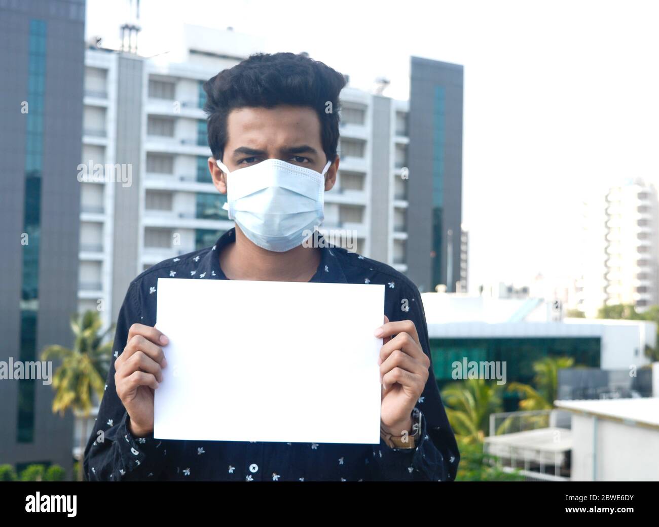 Wearing Blank Face Paper Mask High Resolution Stock Photography and ...