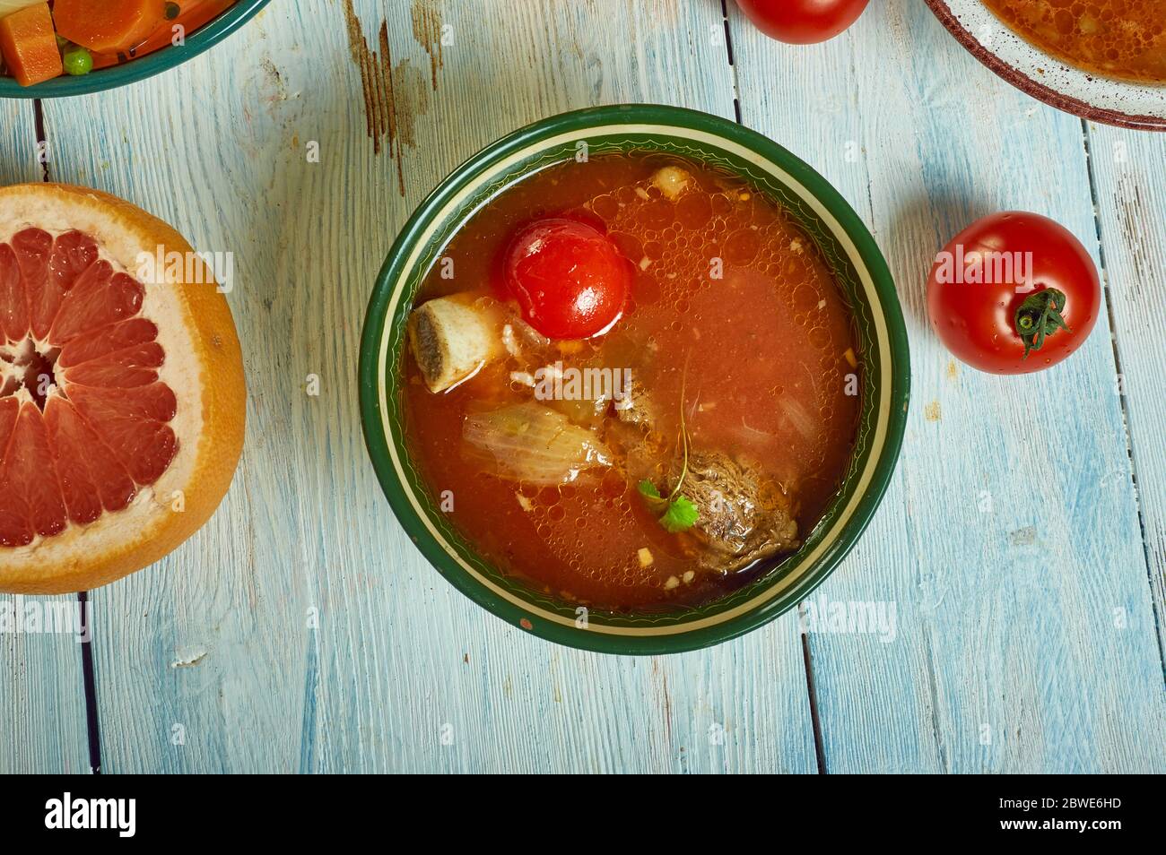 Chourba Hamra F'daouech ,red chorba with vermicelli, Algerian cuisine ...