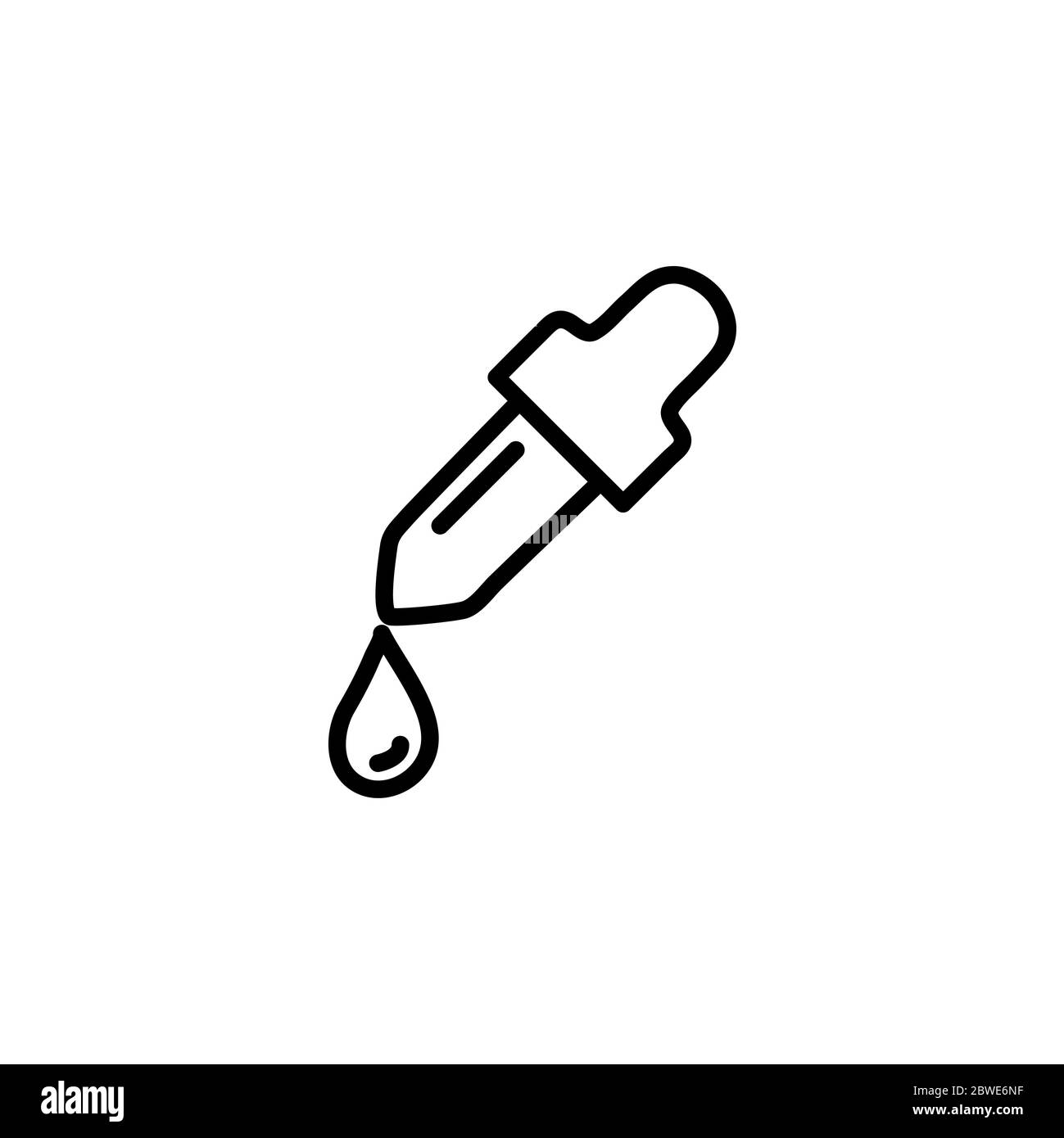 Dropper Line Icon In Flat Style Vector Icon For Apps, UI, Websites ...