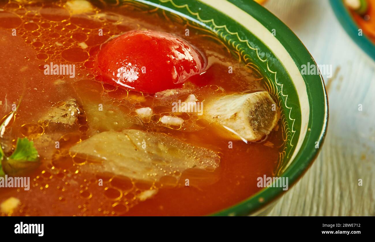 Chourba Hamra F'daouech ,red chorba with vermicelli, Algerian cuisine ...