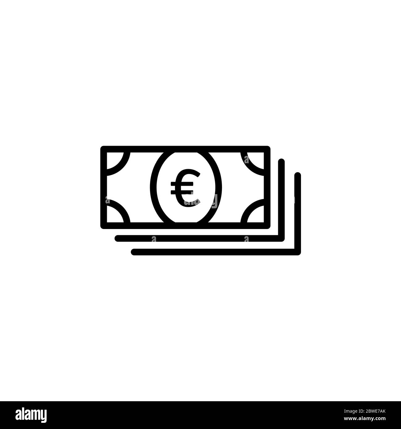 Money Line Icon In Flat Style Vector For App, UI, Websites. Black ...
