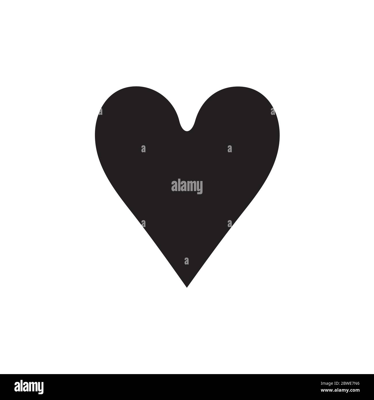 Playing Card Heart Icon In Flat Style Vector For Apps, UI, Websites ...