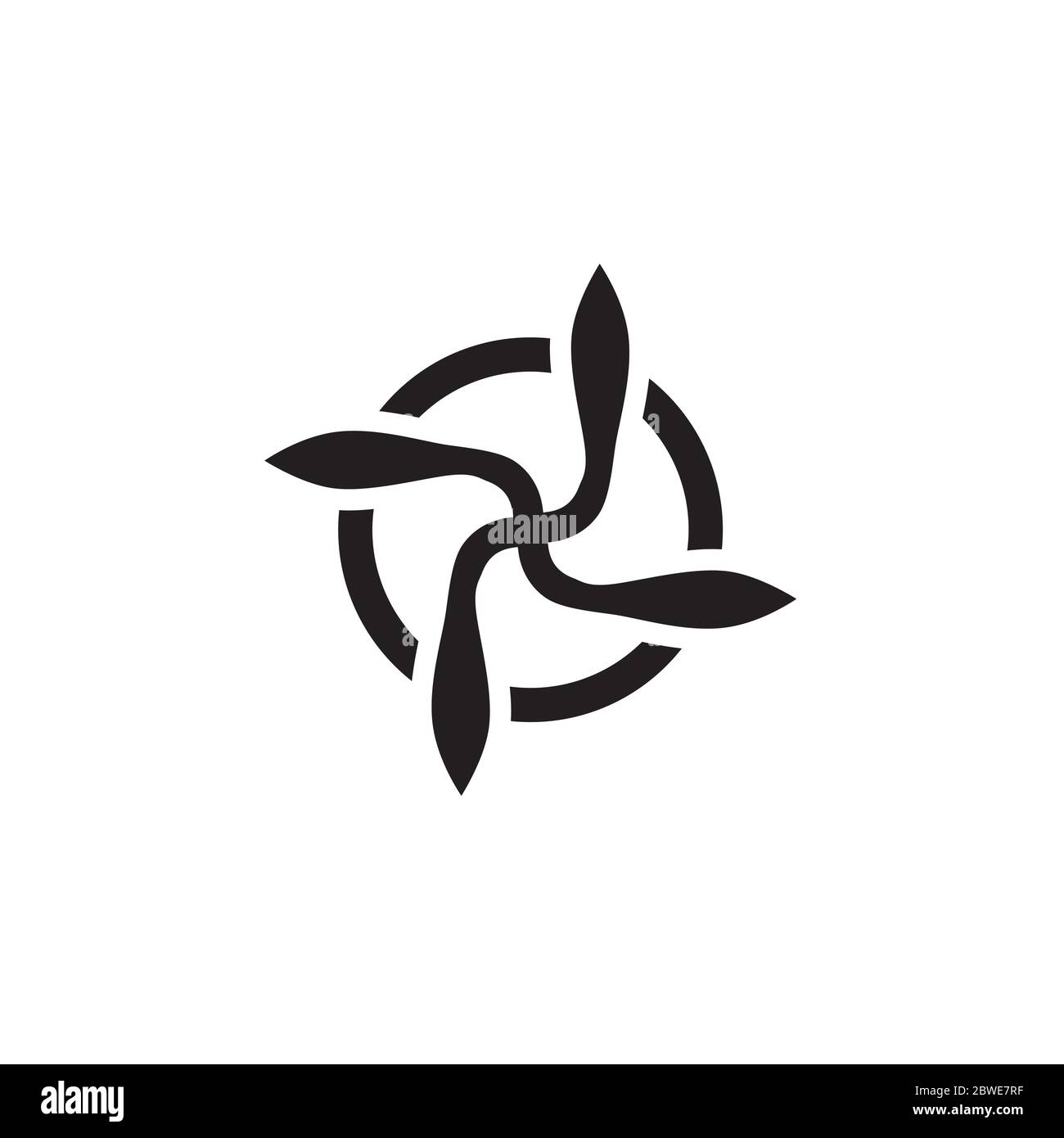 Propeller Icon In Flat Style Vector For Apps, UI, Websites. Black Icon ...