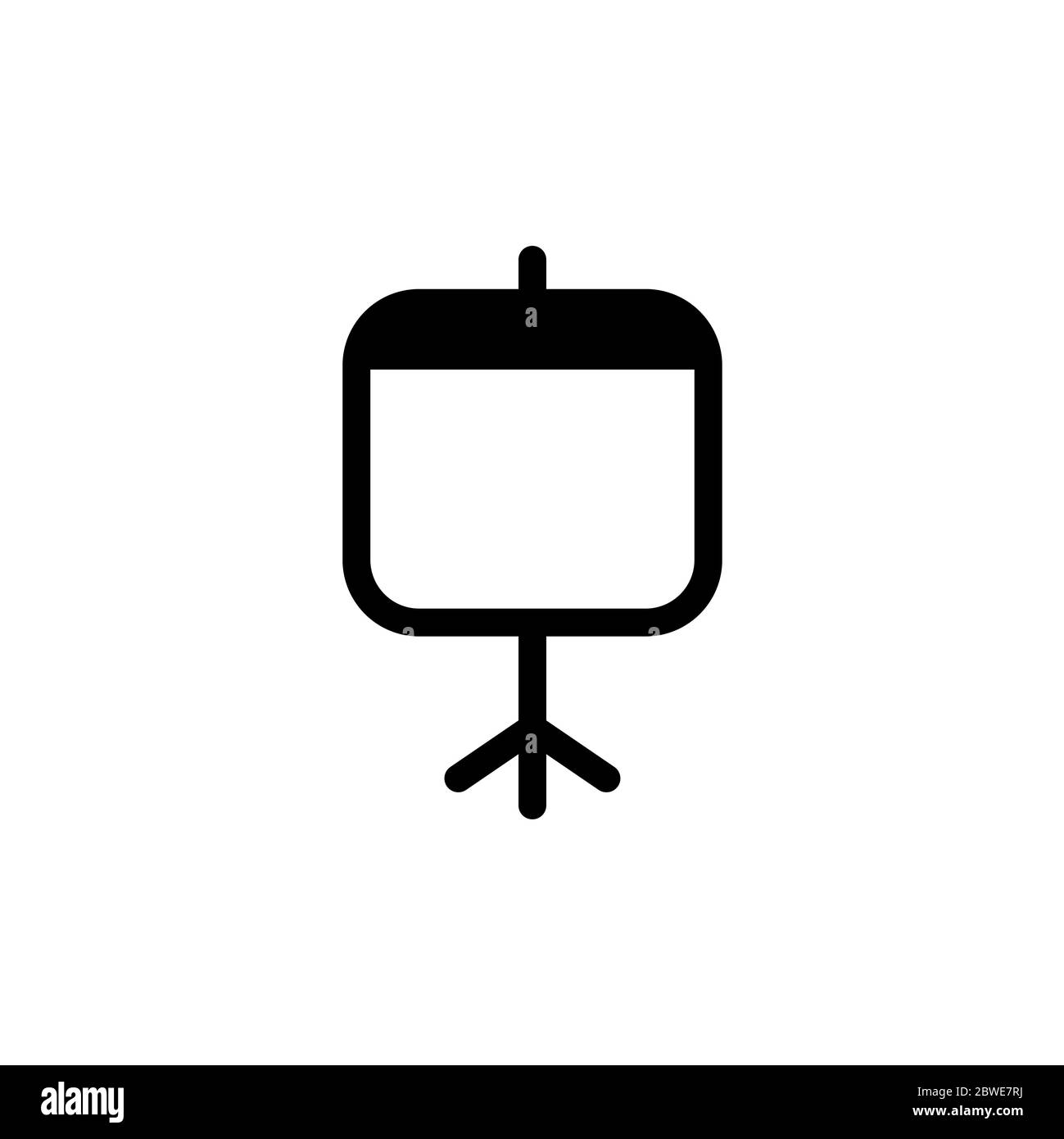 Projector Screen Icon In Flat Style Vector For Apps, UI, Websites ...