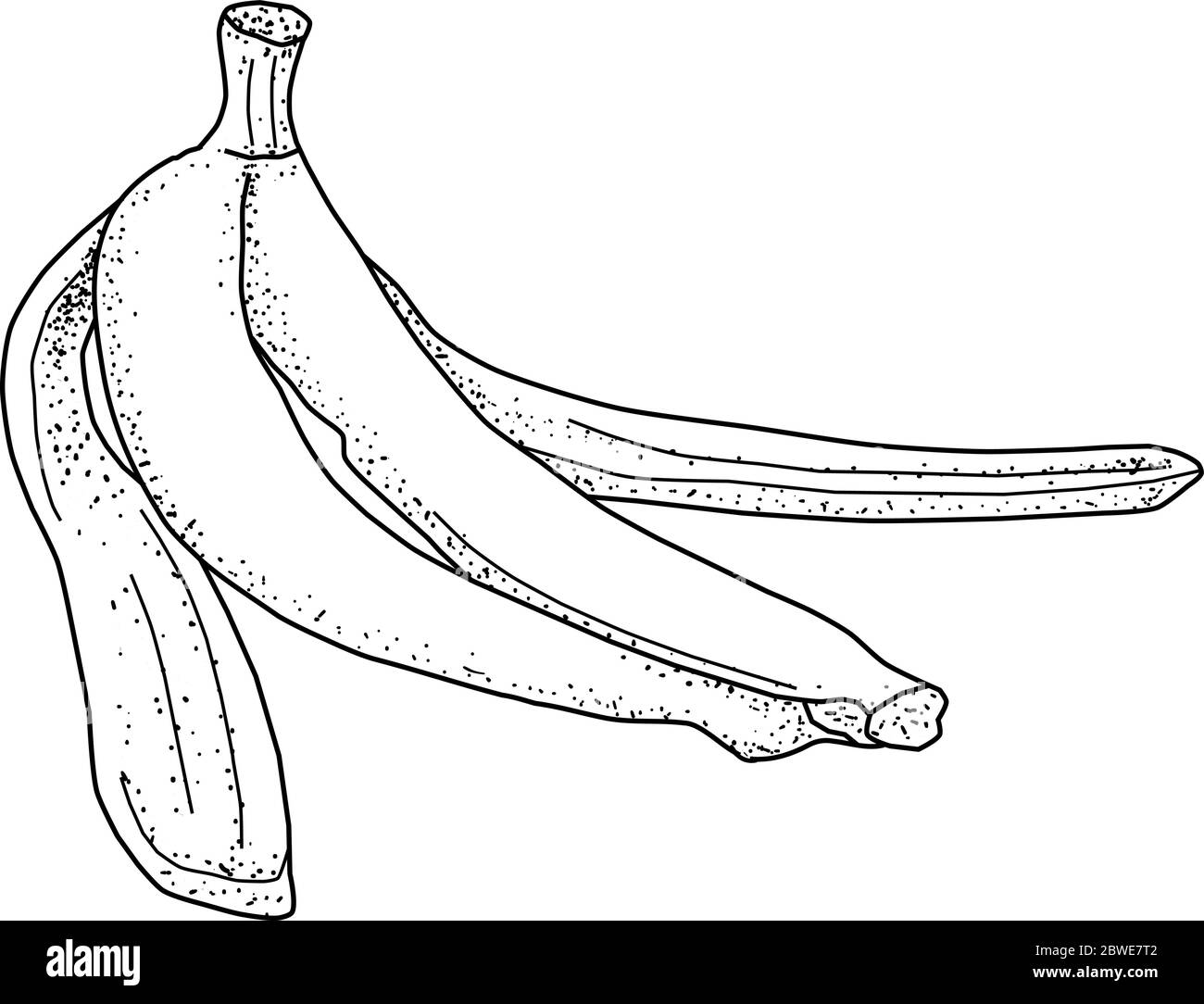 banana skin black outline vector illustration Stock Vector Image & Art ...