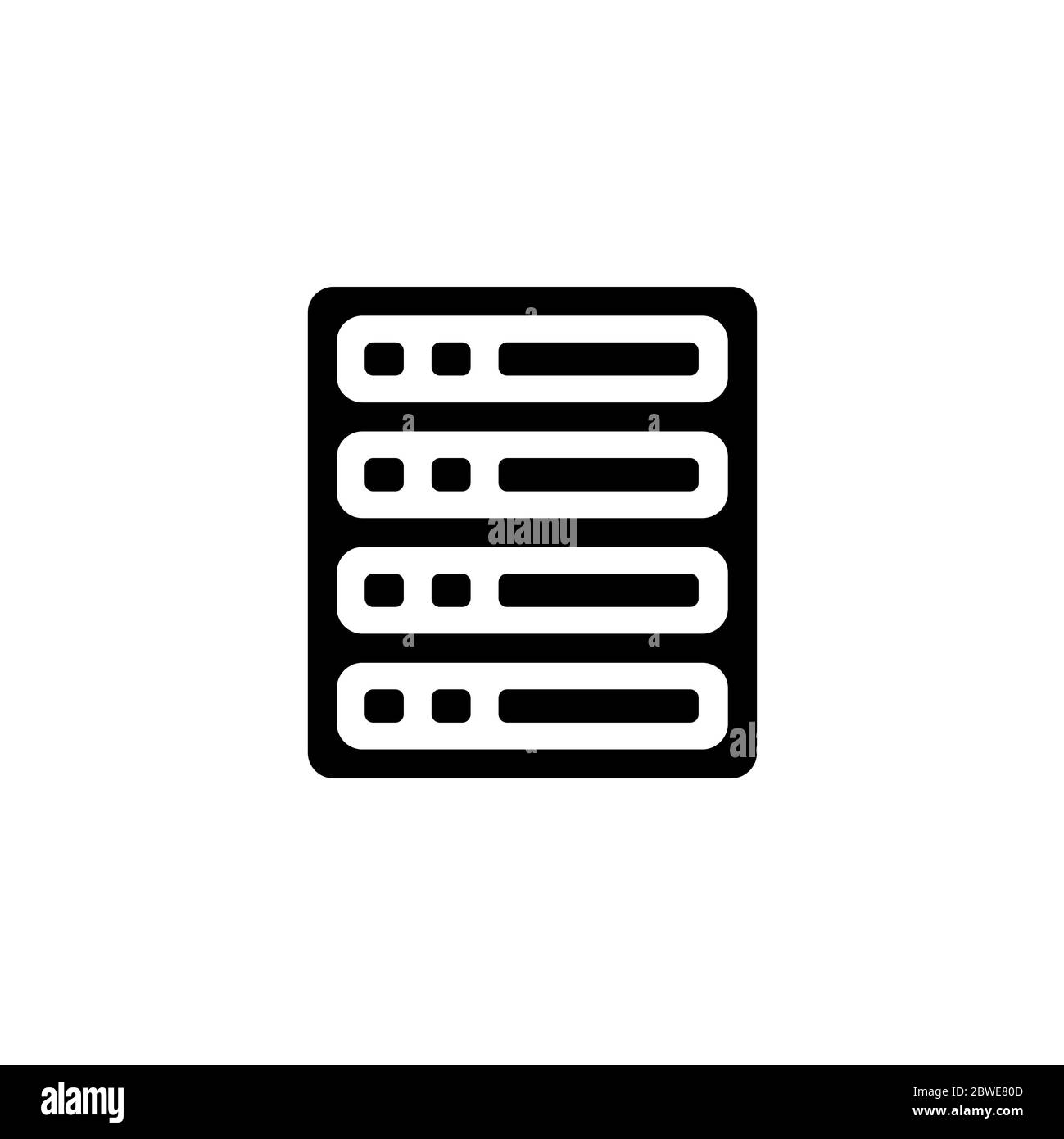 Server Icon Vector Flat