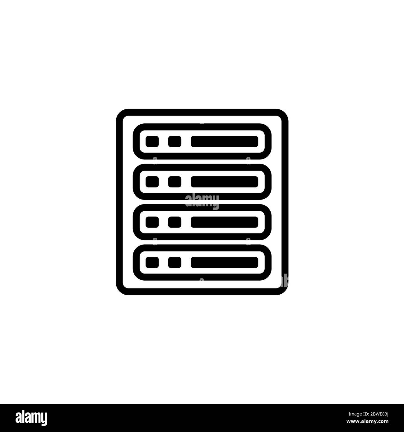 Server Icon Vector Flat