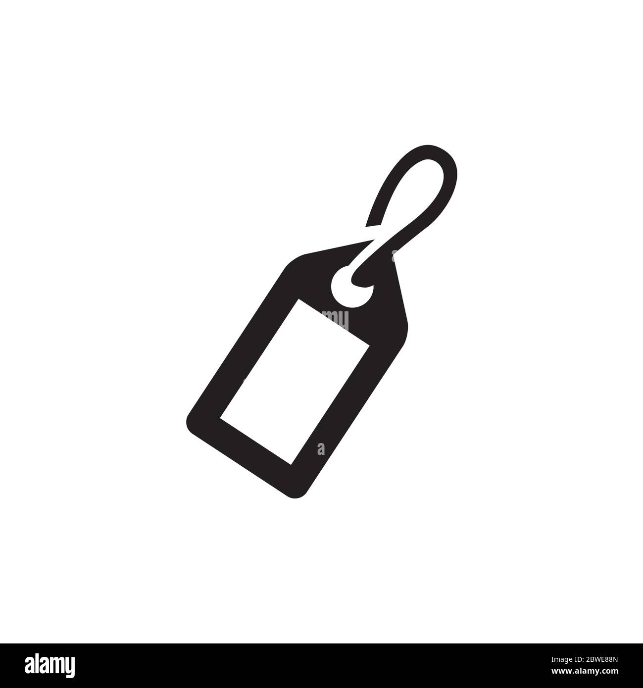 Tag Icon In Flat Style Vector For Apps, UI, Websites. Black Icon Vector ...