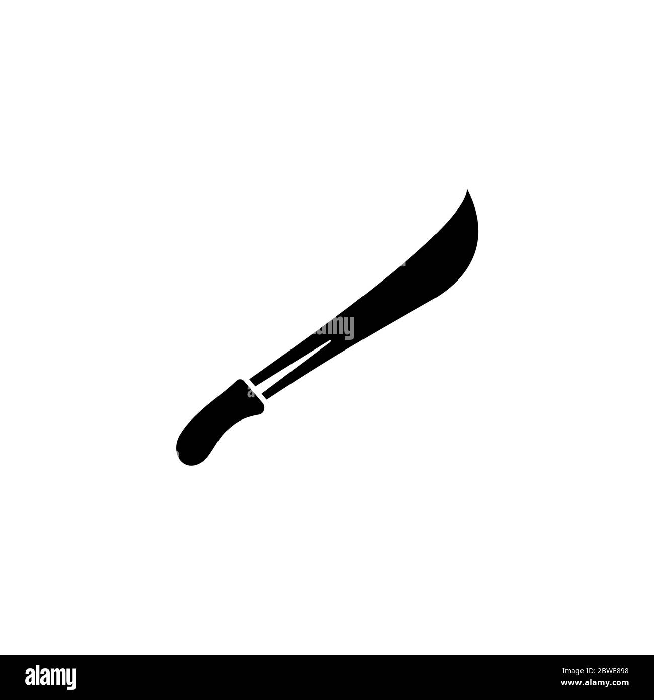 Sword Icon In Flat Style Vector For Apps, UI, Websites. Black Icon ...