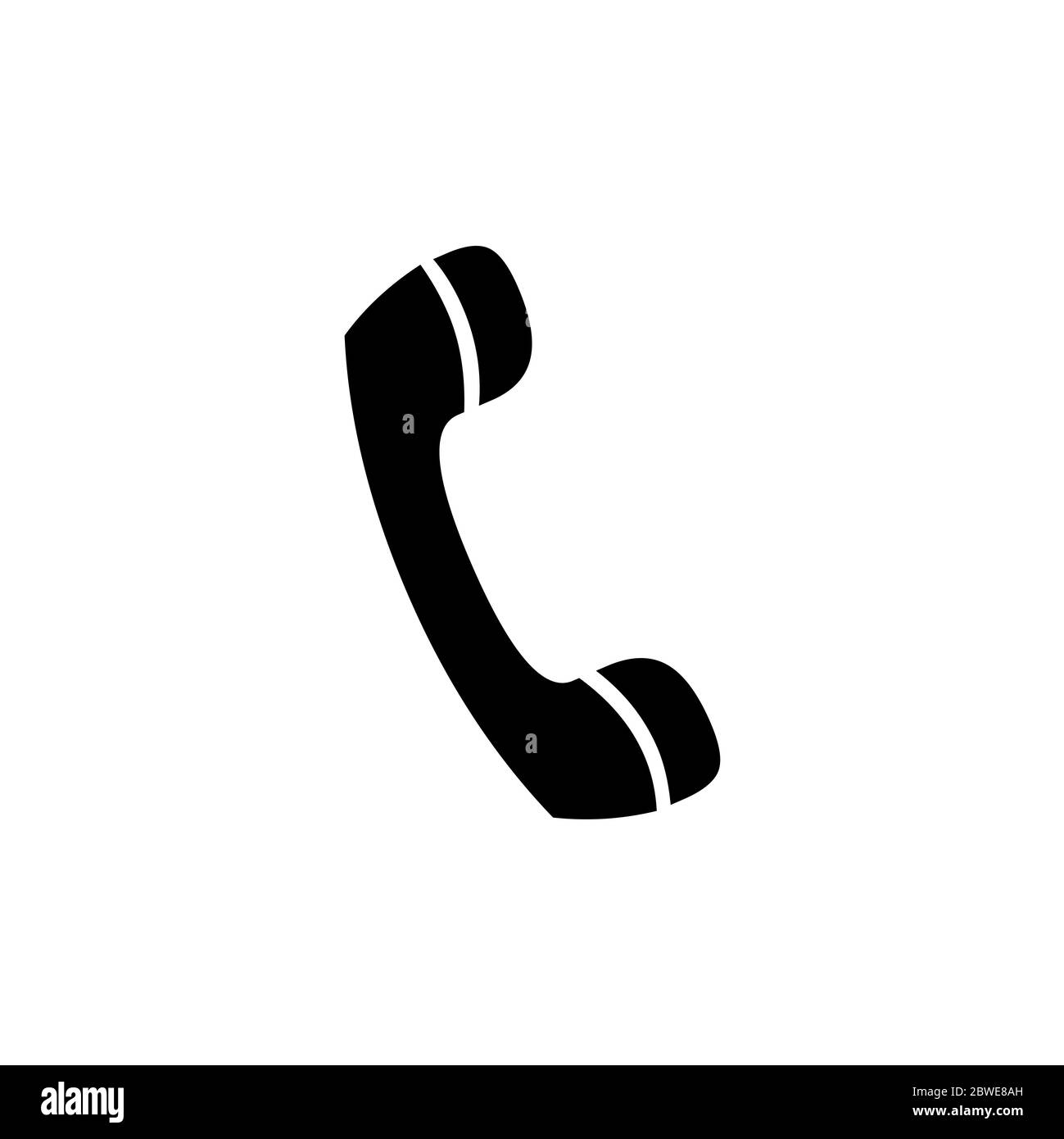 Telephone Receiver Icon In Flat Style Vector For Apps, UI, Websites ...