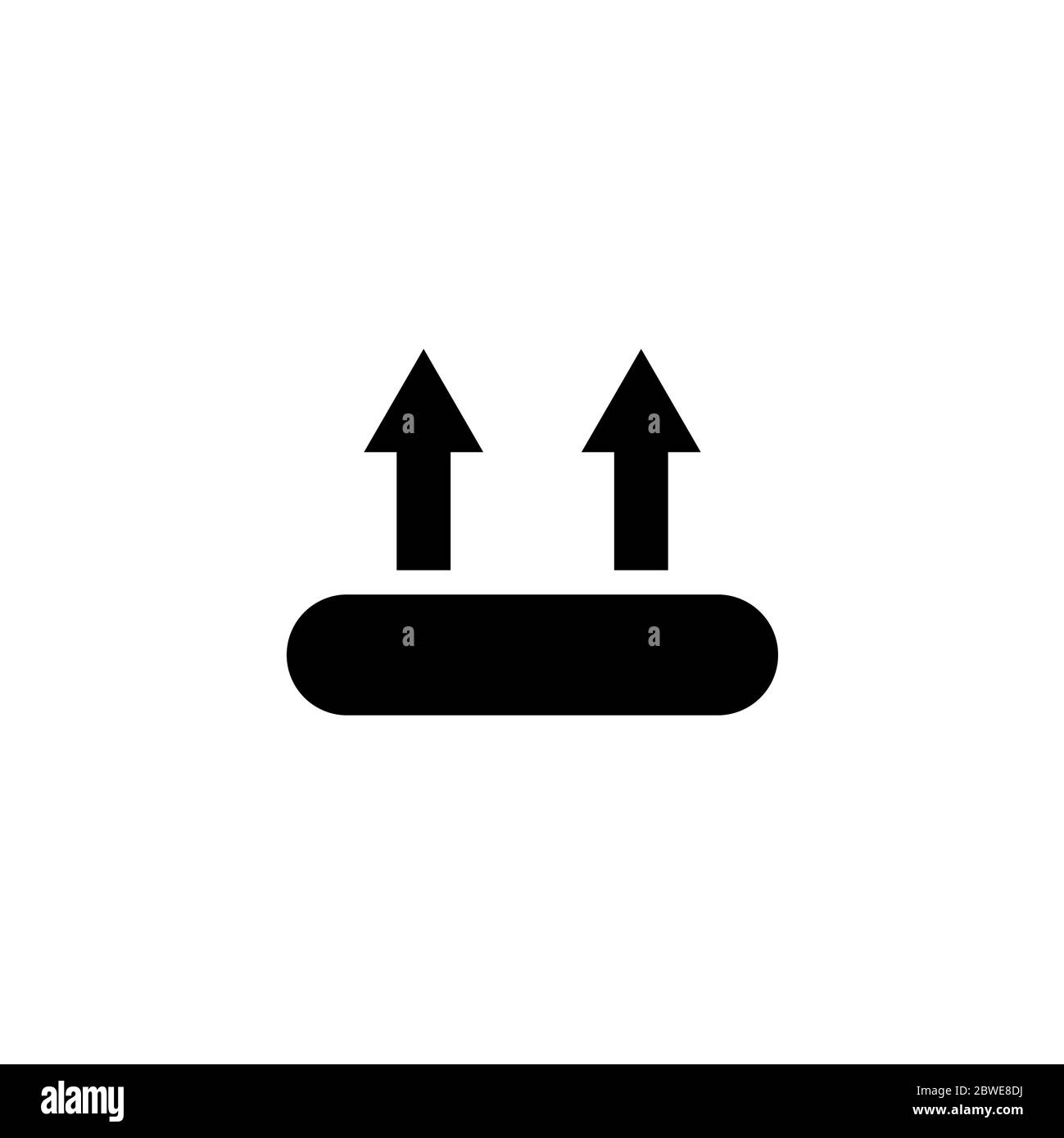 Upload Icon In Flat Style Vector For Apps, UI, Websites. Black Icon ...