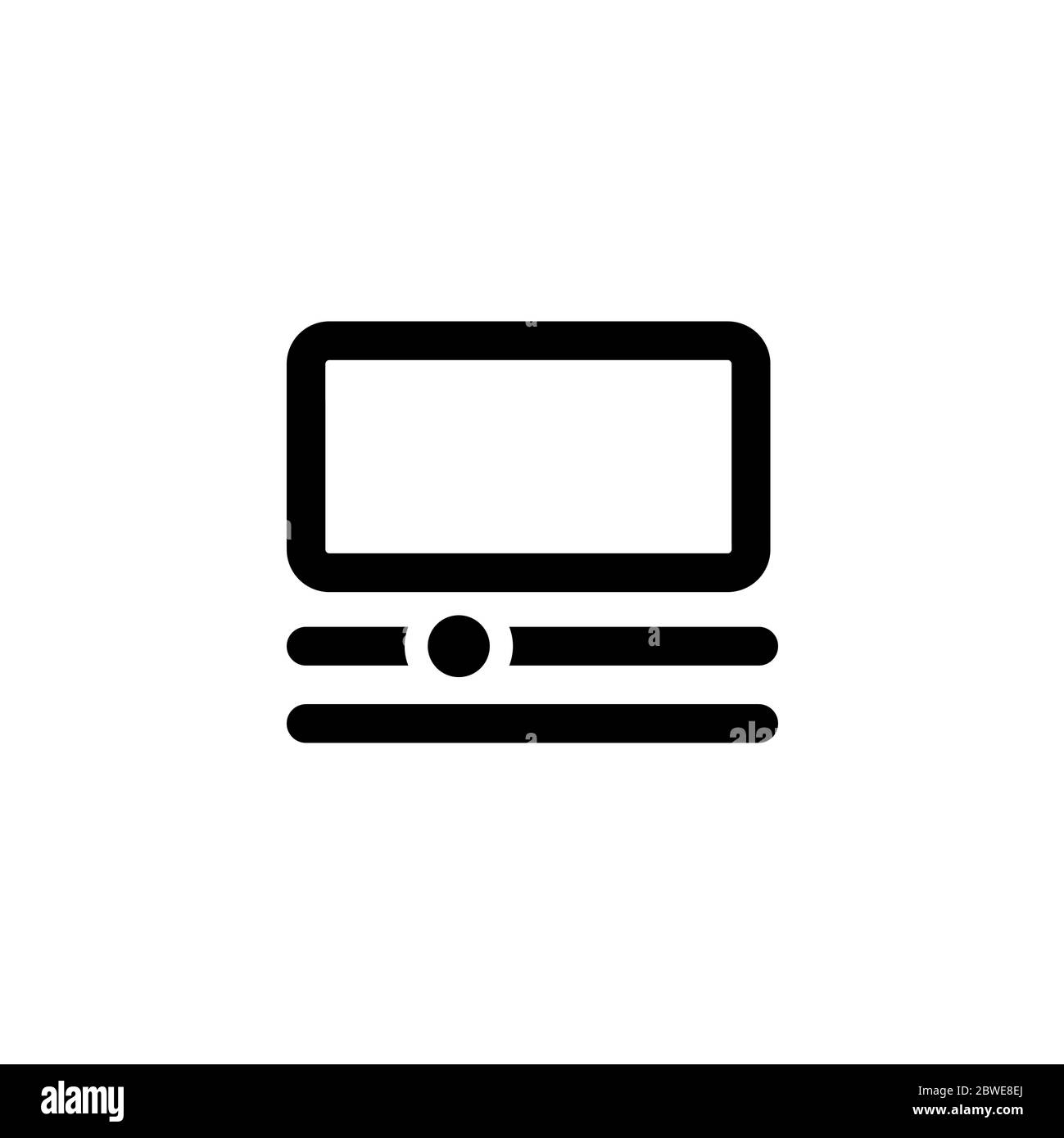 Vintage Computer Icon In Flat Style Vector For Apps, UI, Websites ...
