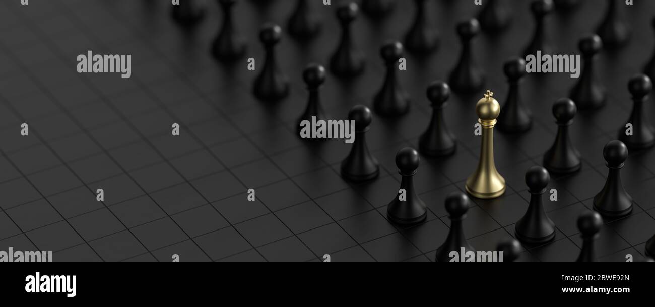 Business concept design with chess pieces. Chess concept background. 3D ...