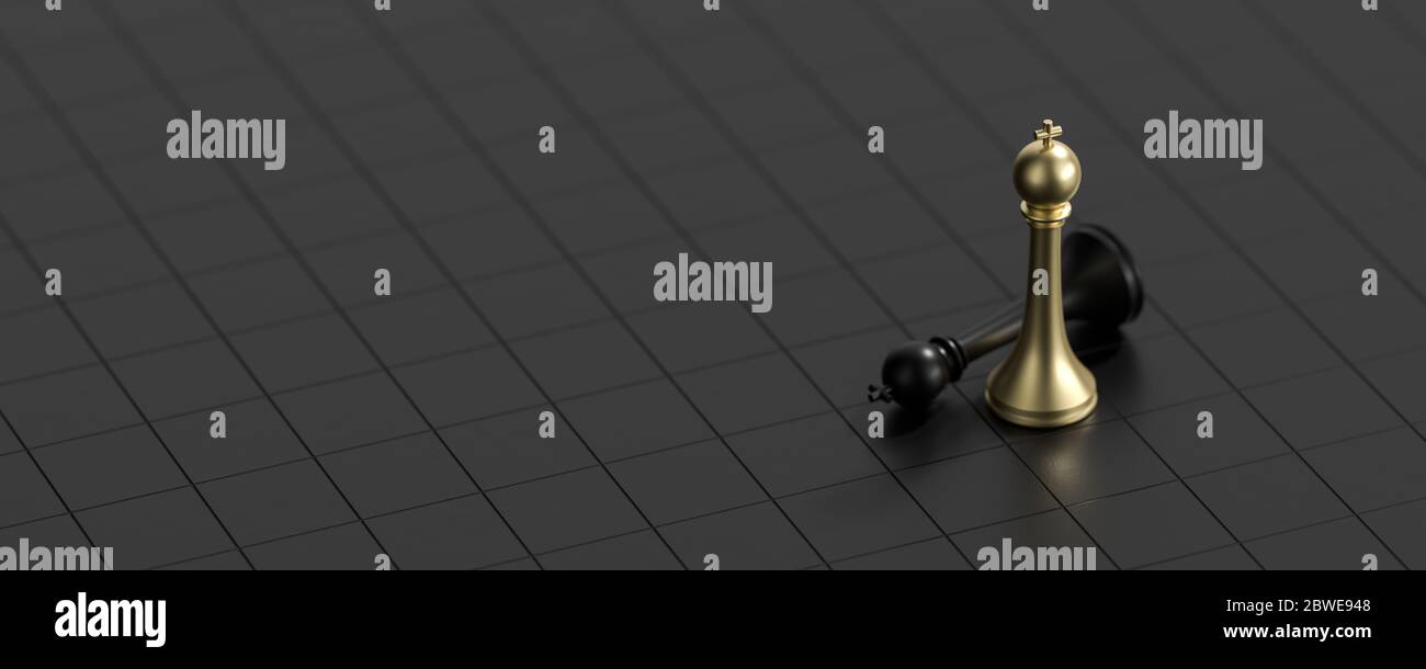 Business concept design with chess pieces. Chess concept background. 3D ...