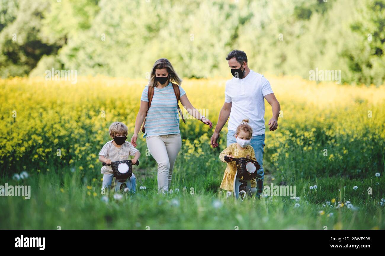 Children bicycle park mask hi-res stock photography and images - Alamy
