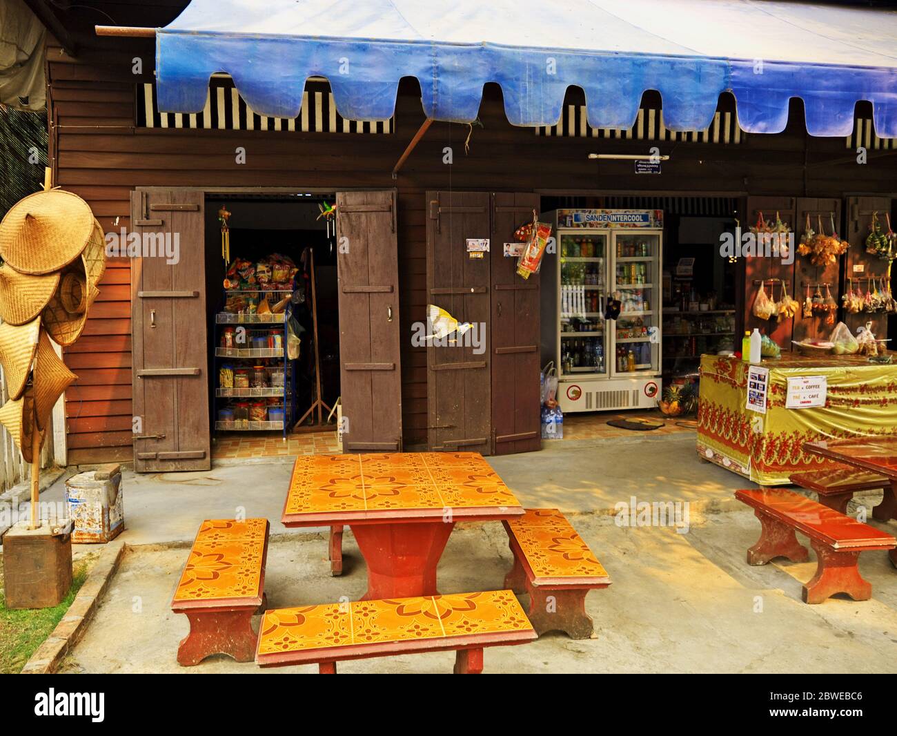 The shop of gifts in Luang Prabang, Laos Stock Photo - Alamy