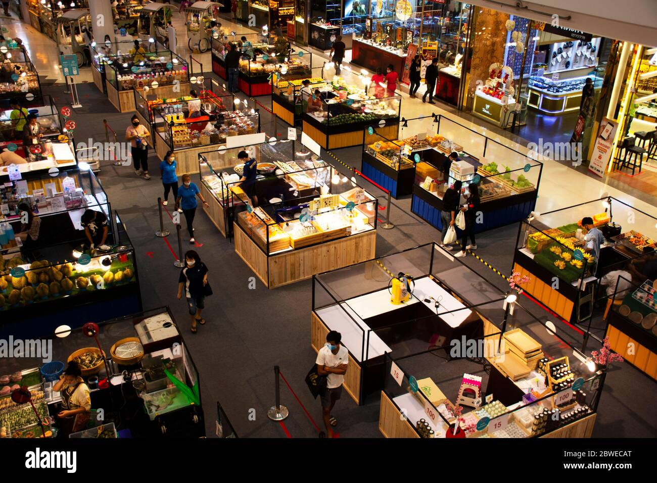 Thailand food hall drinks hi-res stock photography and images - Alamy