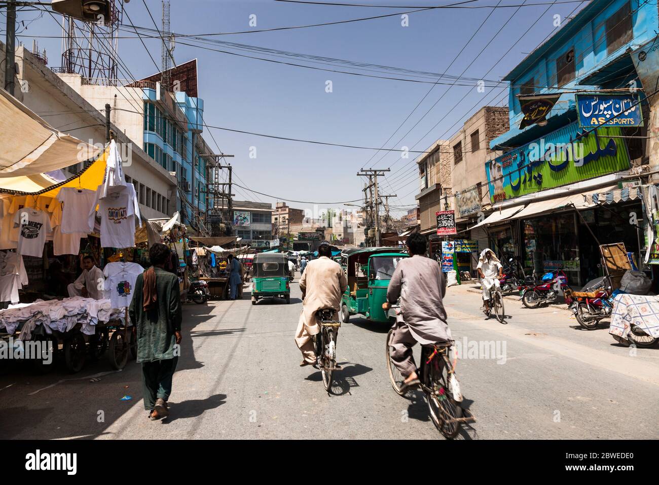 Down town and market street at city center of Multan, Multan, Punjab ...