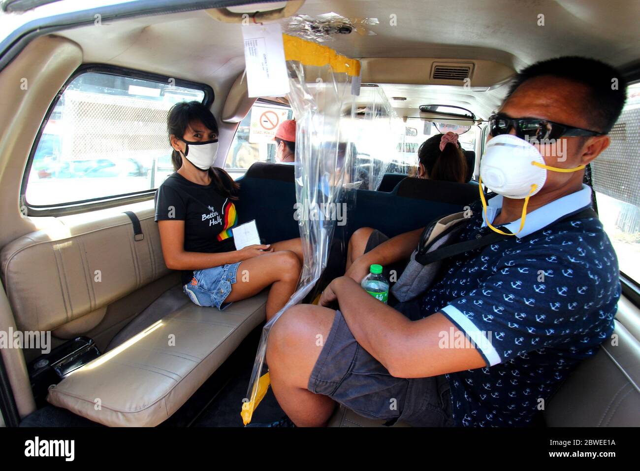 Philippines. 01st June, 2020. Passengers took a UV Express as public ...