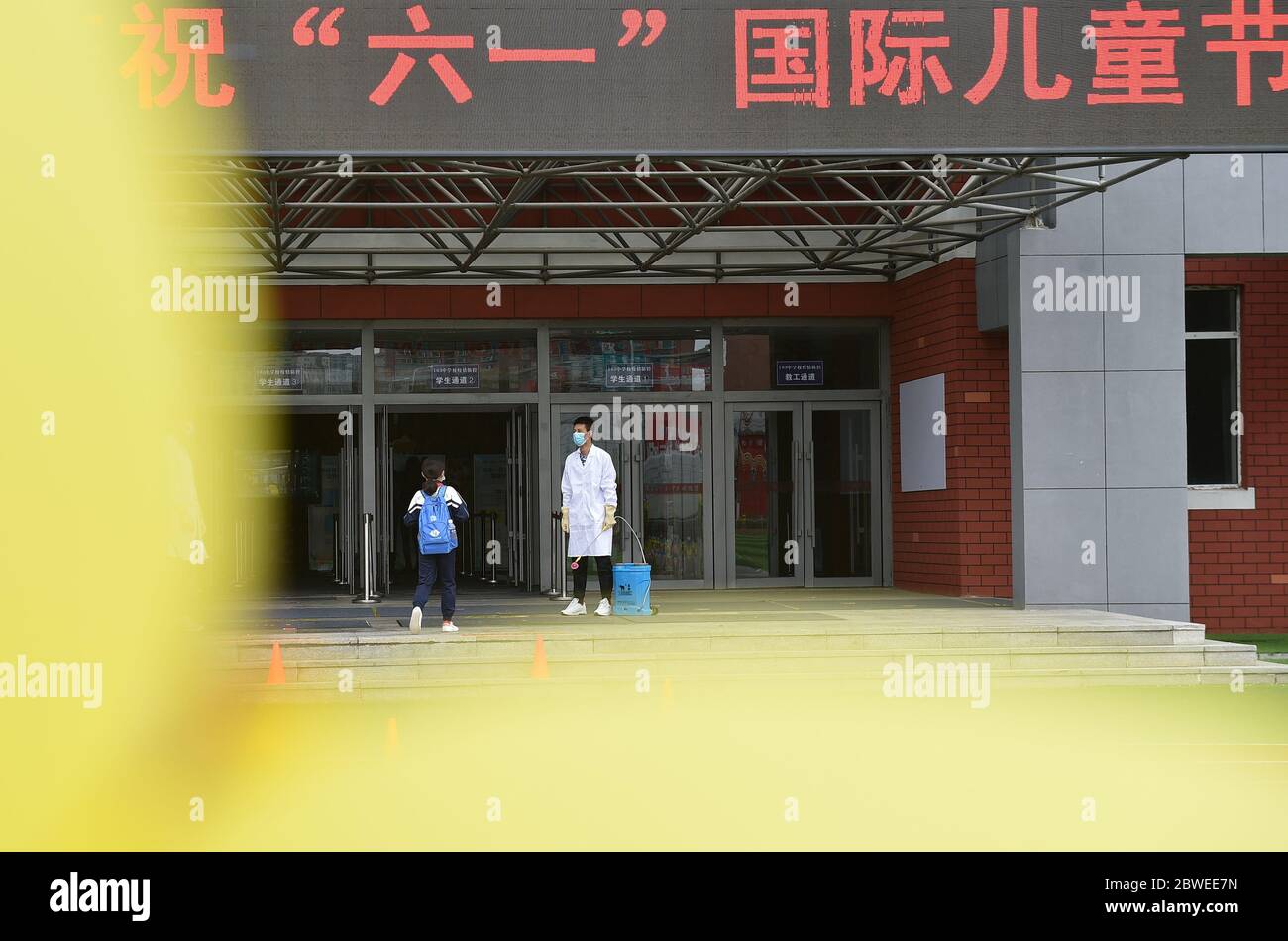 Changchun, China's Jilin Province. 1st June, 2020. A student returns to ...