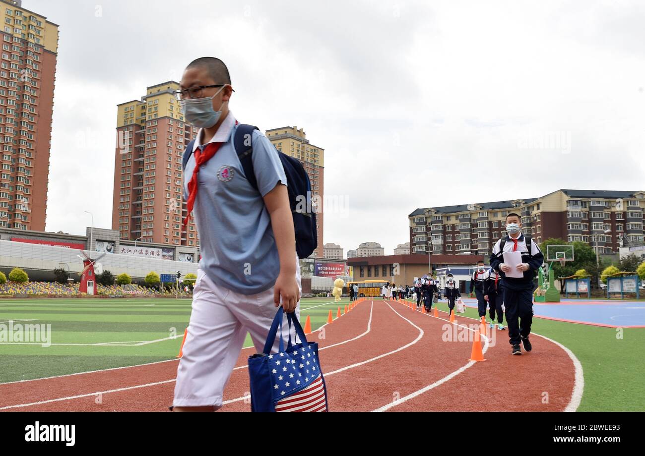 Changchun, China's Jilin Province. 1st June, 2020. Students return to ...