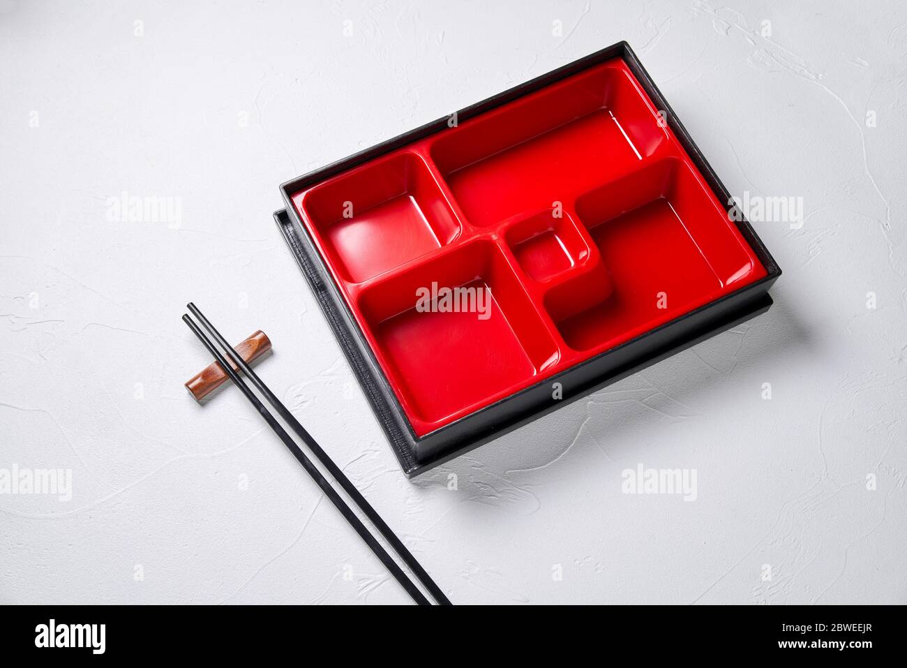 Empty asian bento food box Stock Photo - Alamy