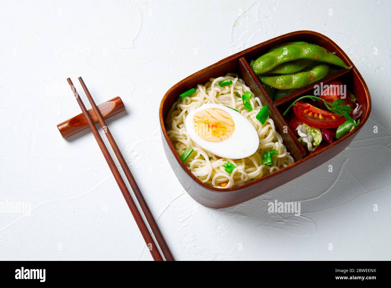 Japanese lunch bento box. Take away concept Stock Photo - Alamy