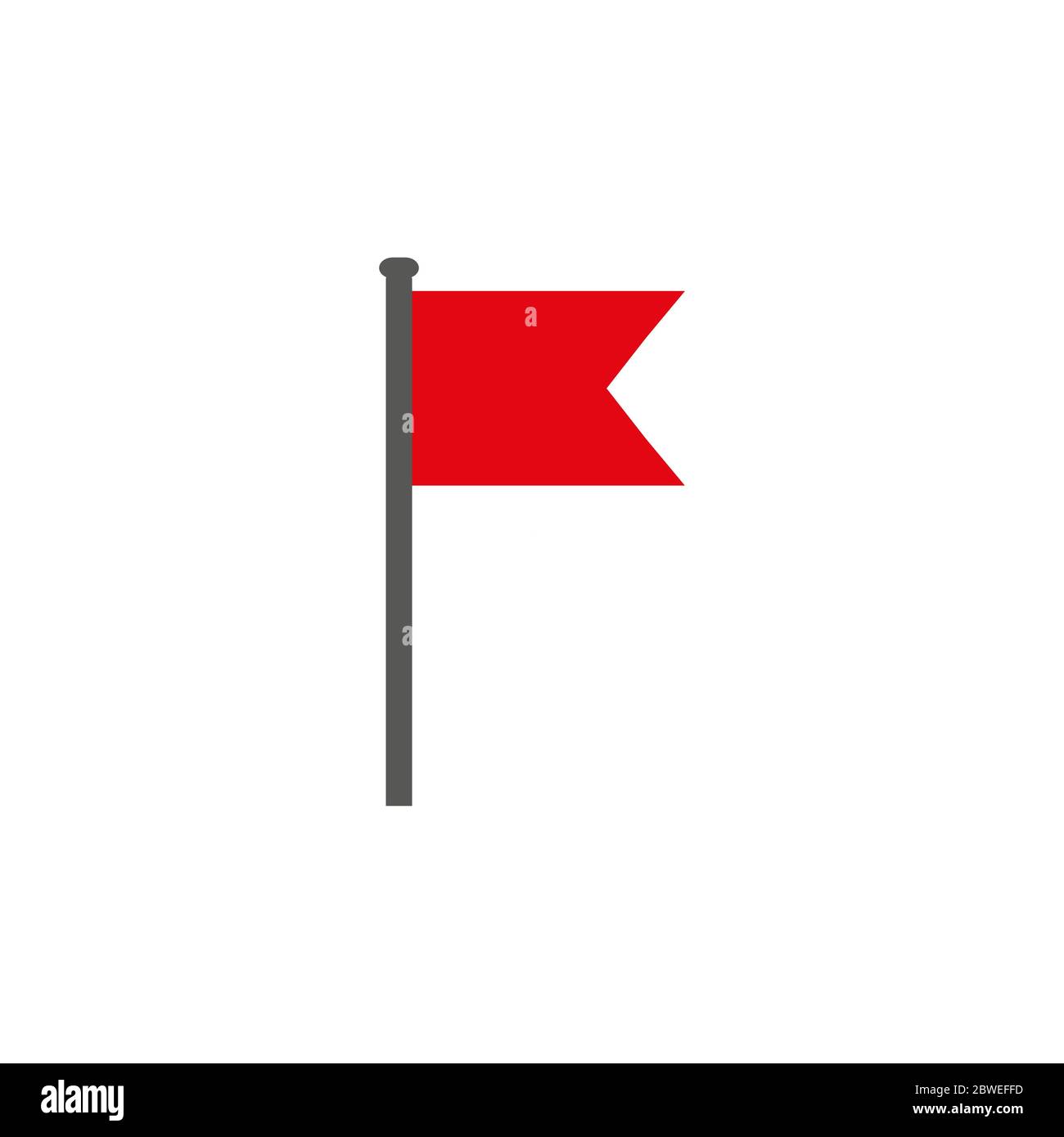 Flag icon. Location marker symbol. Flat design style Stock Vector Image ...