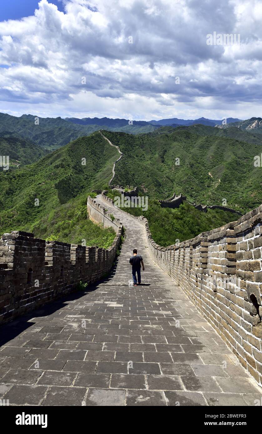 Great wall in China Beijing Stock Photo - Alamy