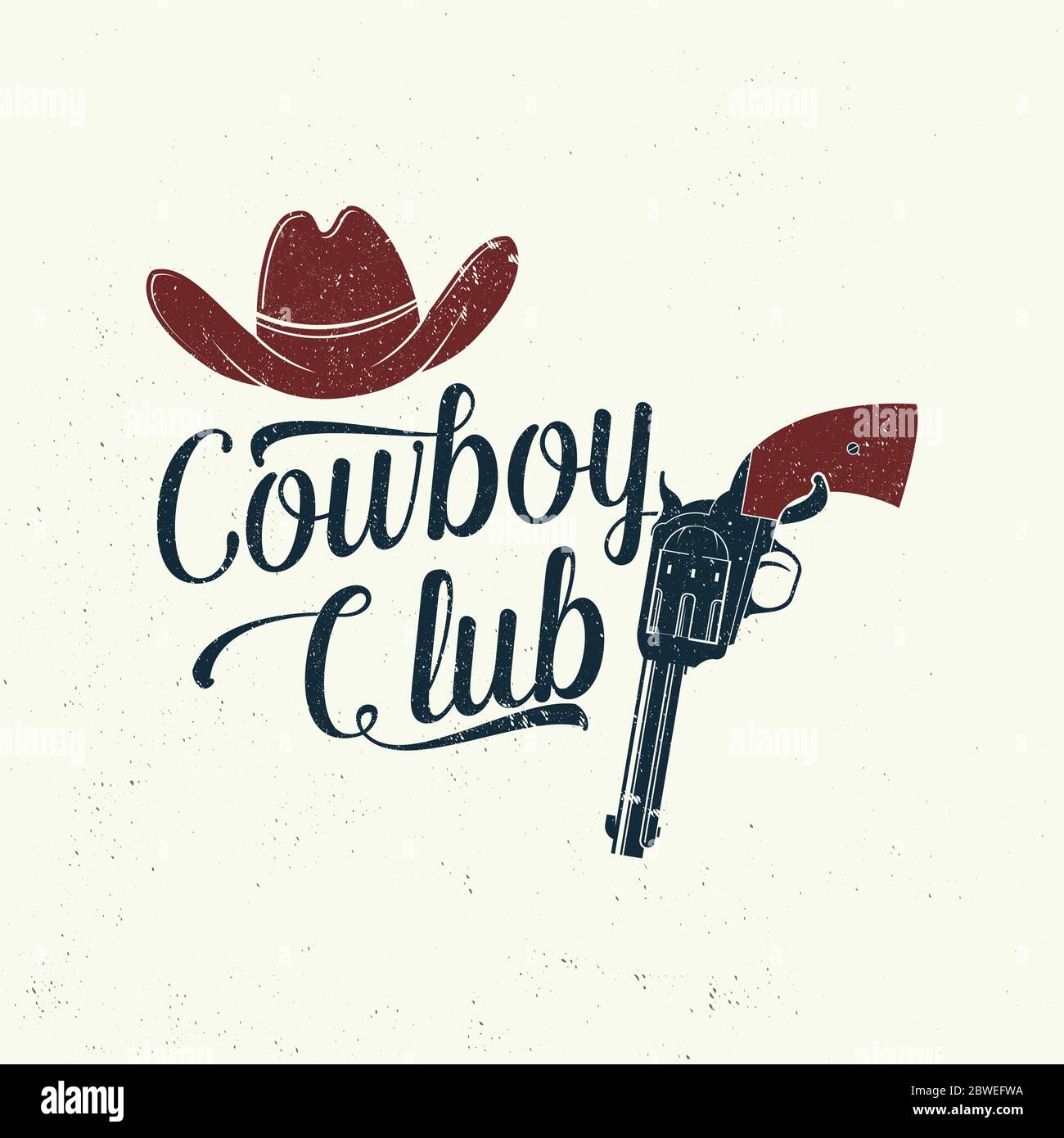 Cowboy club badge, t-shirt. Ranch rodeo. Vector illustration. Concept ...