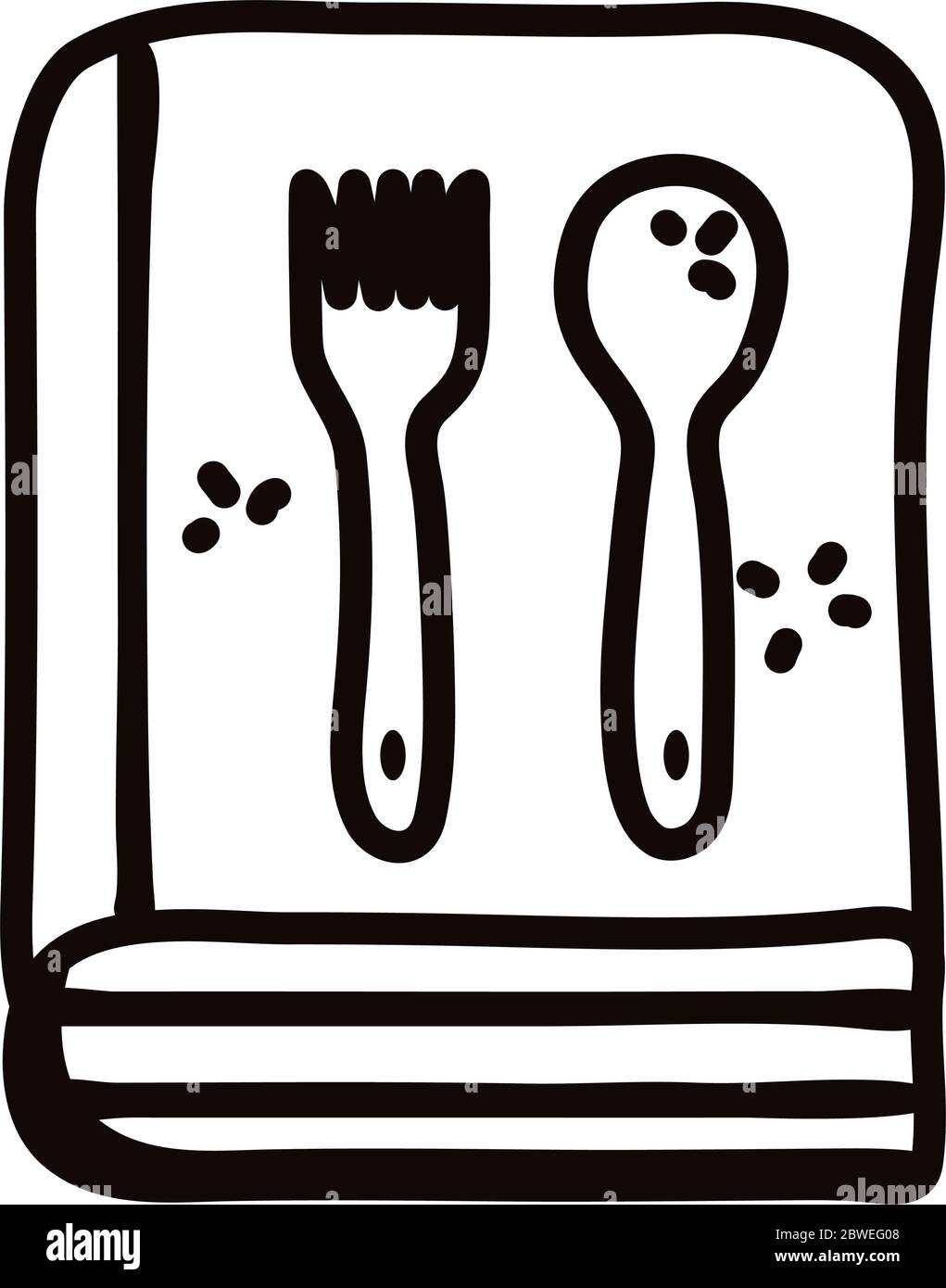 recipe book line style icon vector design Stock Vector Image & Art - Alamy