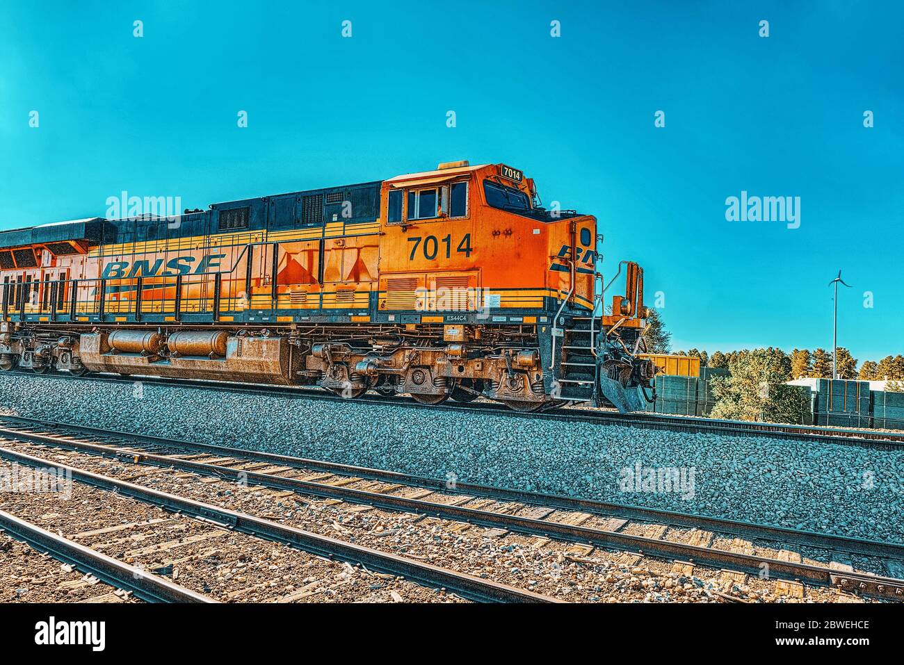 Freight train usa panorama hi-res stock photography and images - Alamy