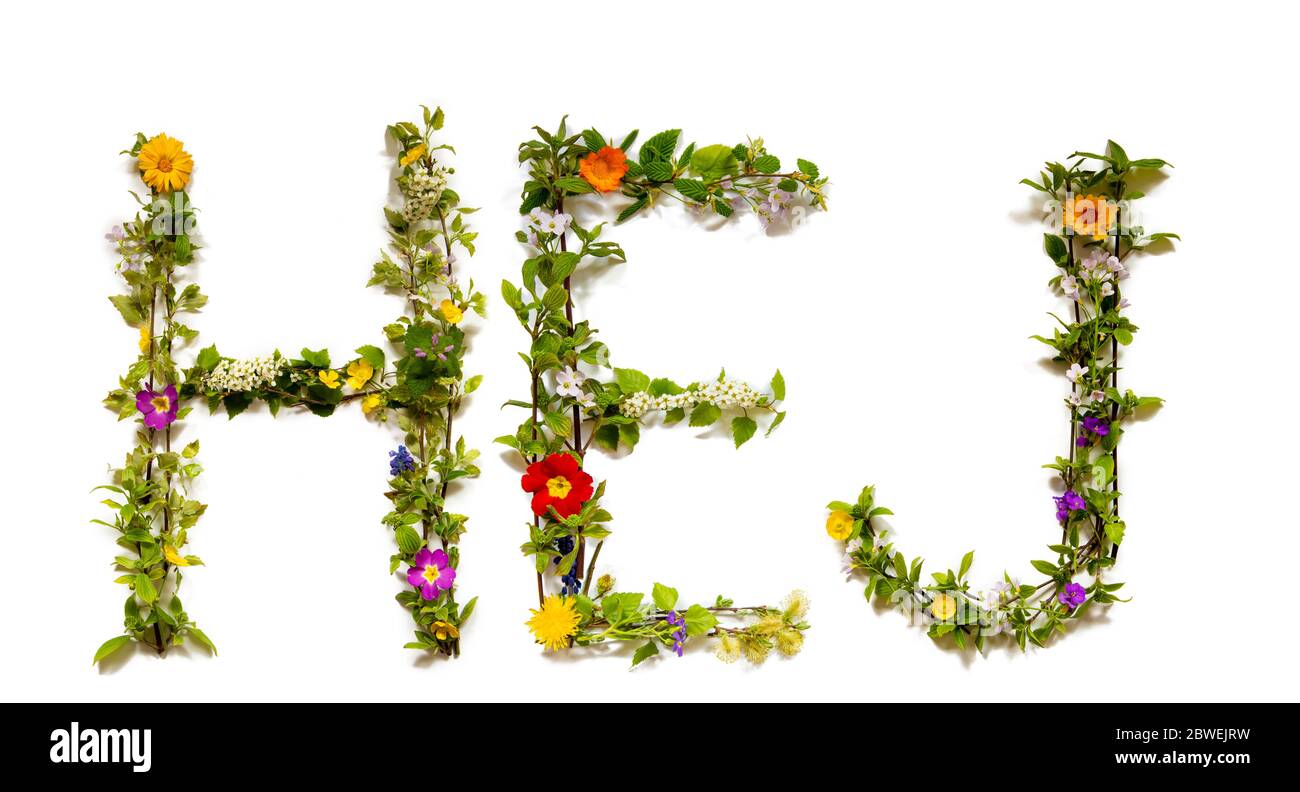Hej letter hi-res stock photography and images - Alamy
