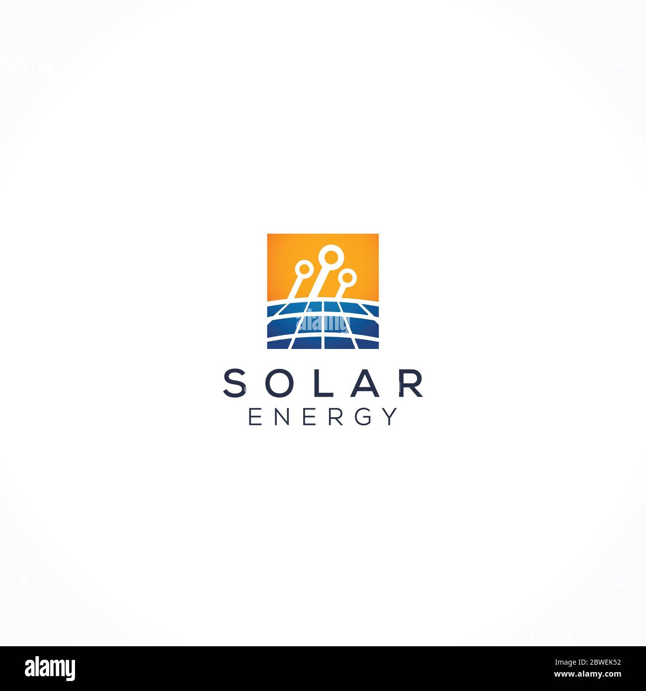 Digital solar energy technology logo Stock Vector Image & Art - Alamy