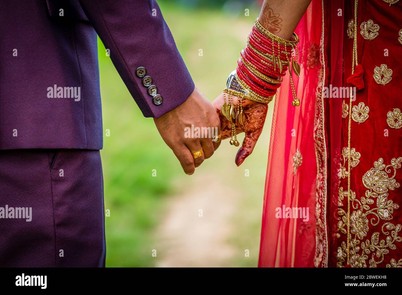 Beautiful Punjabi Wedding Couple Hands
