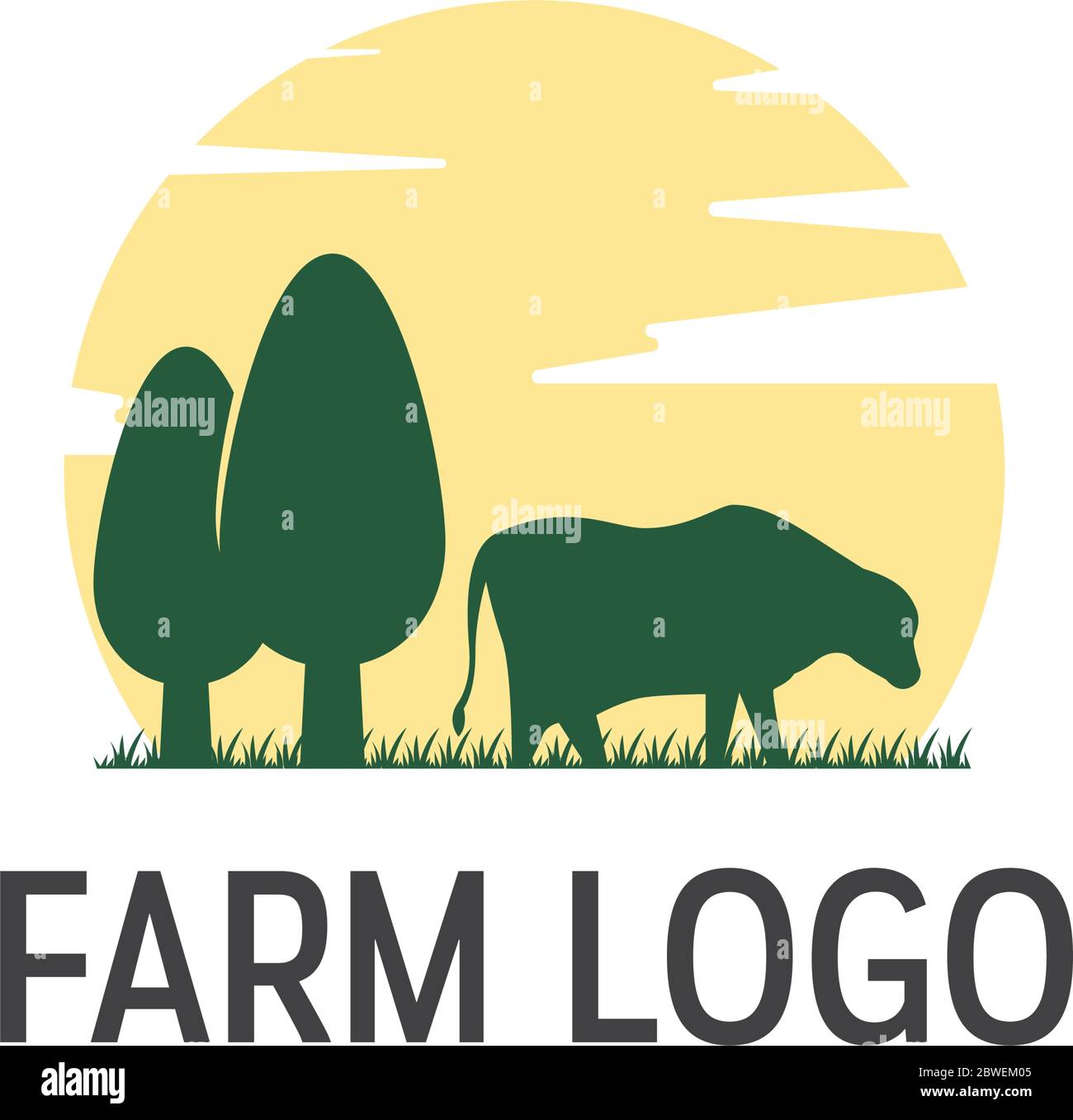 Beef cow silhouette hi-res stock photography and images - Alamy
