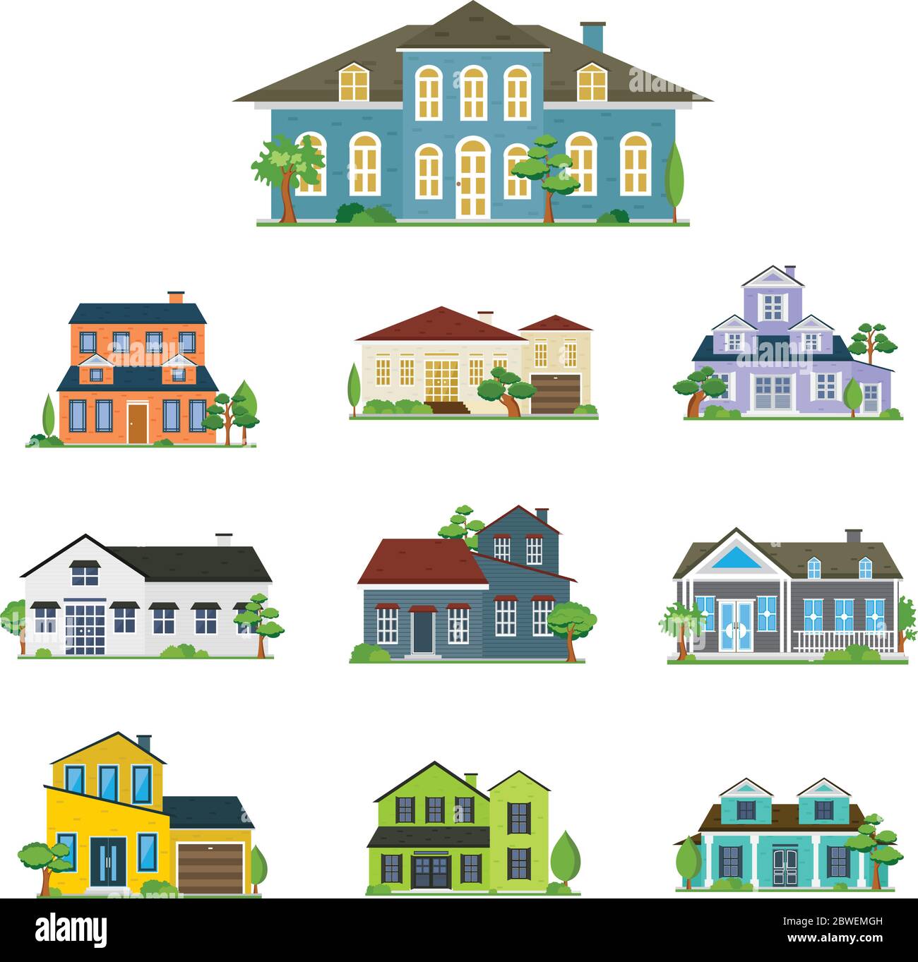 Residential housing Stock Vector Images - Alamy