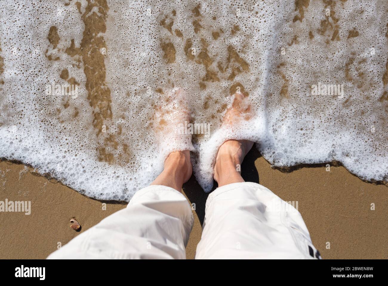 Dipping Feet In Ocean