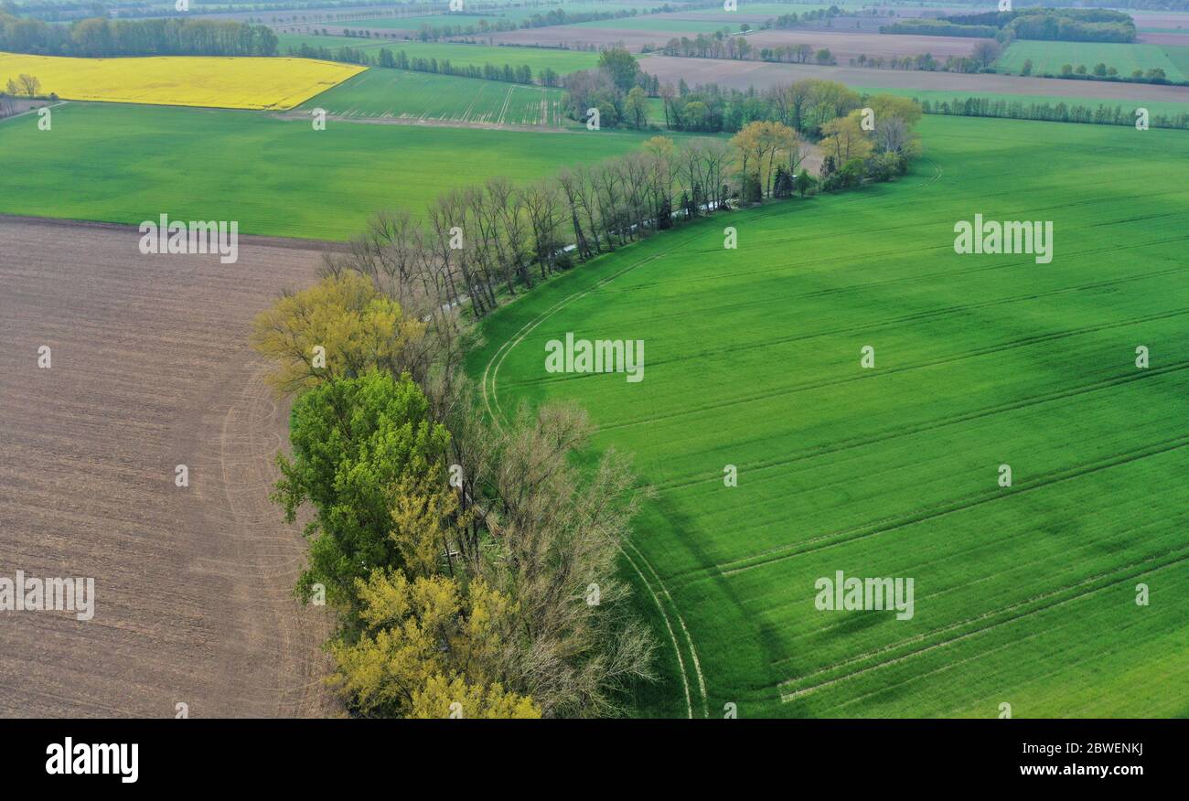 Oxbow lake aerial hi-res stock photography and images - Alamy