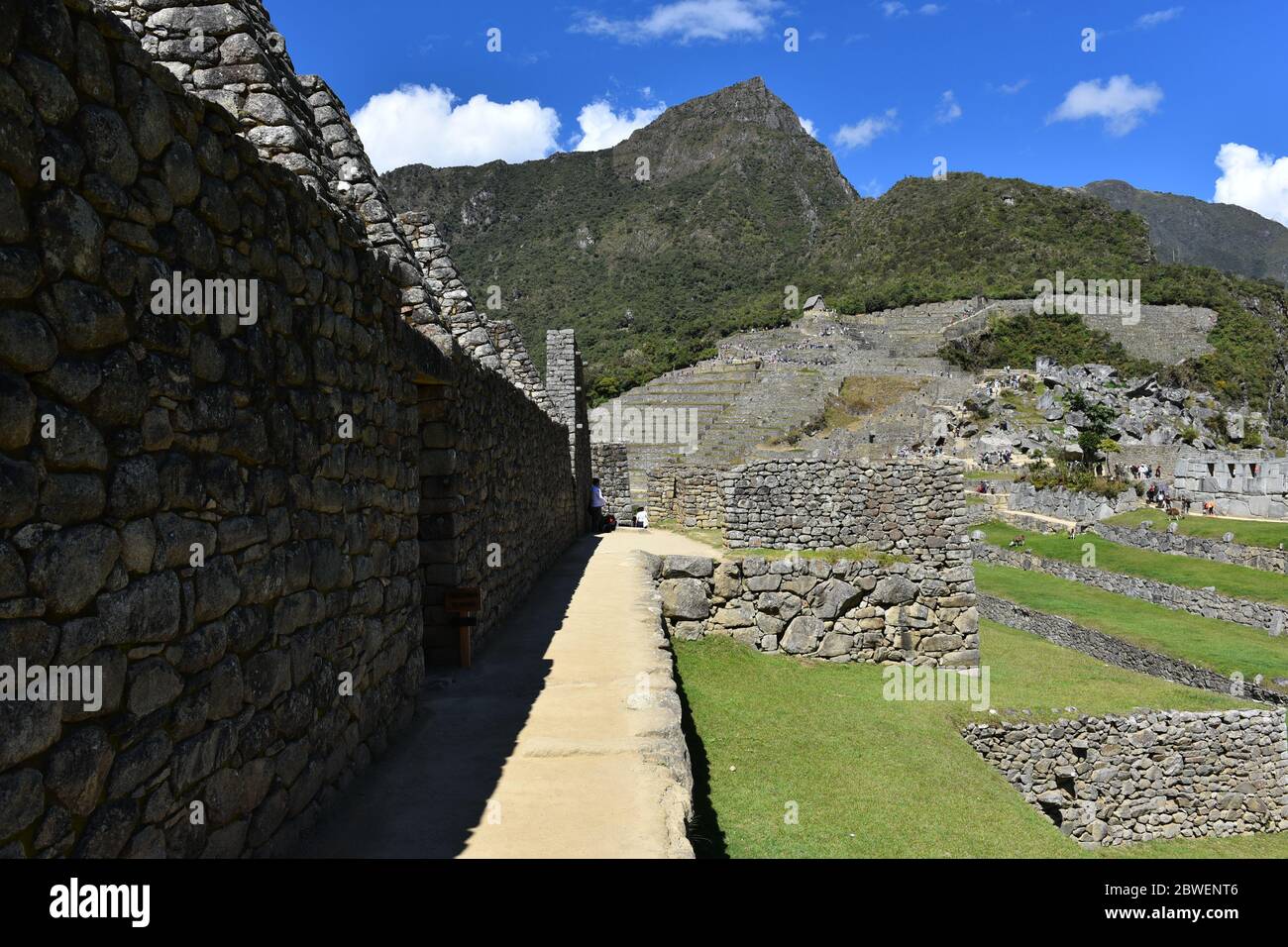 Ancient Ruins of Inca Empire in Machu Picchu, Peru Stock Photo - Alamy