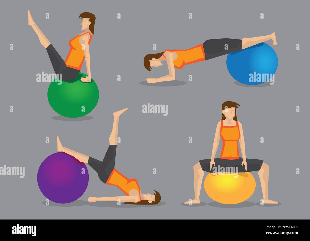 Leg lift exercise Stock Vector Images - Alamy