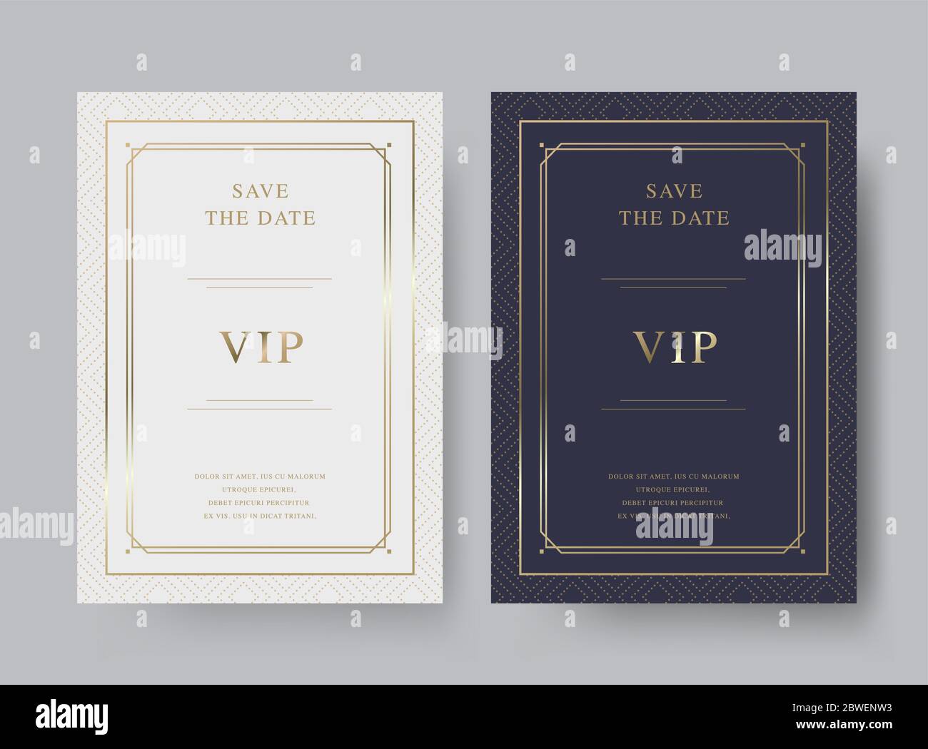 Vector invitation card hi-res stock photography and images - Alamy