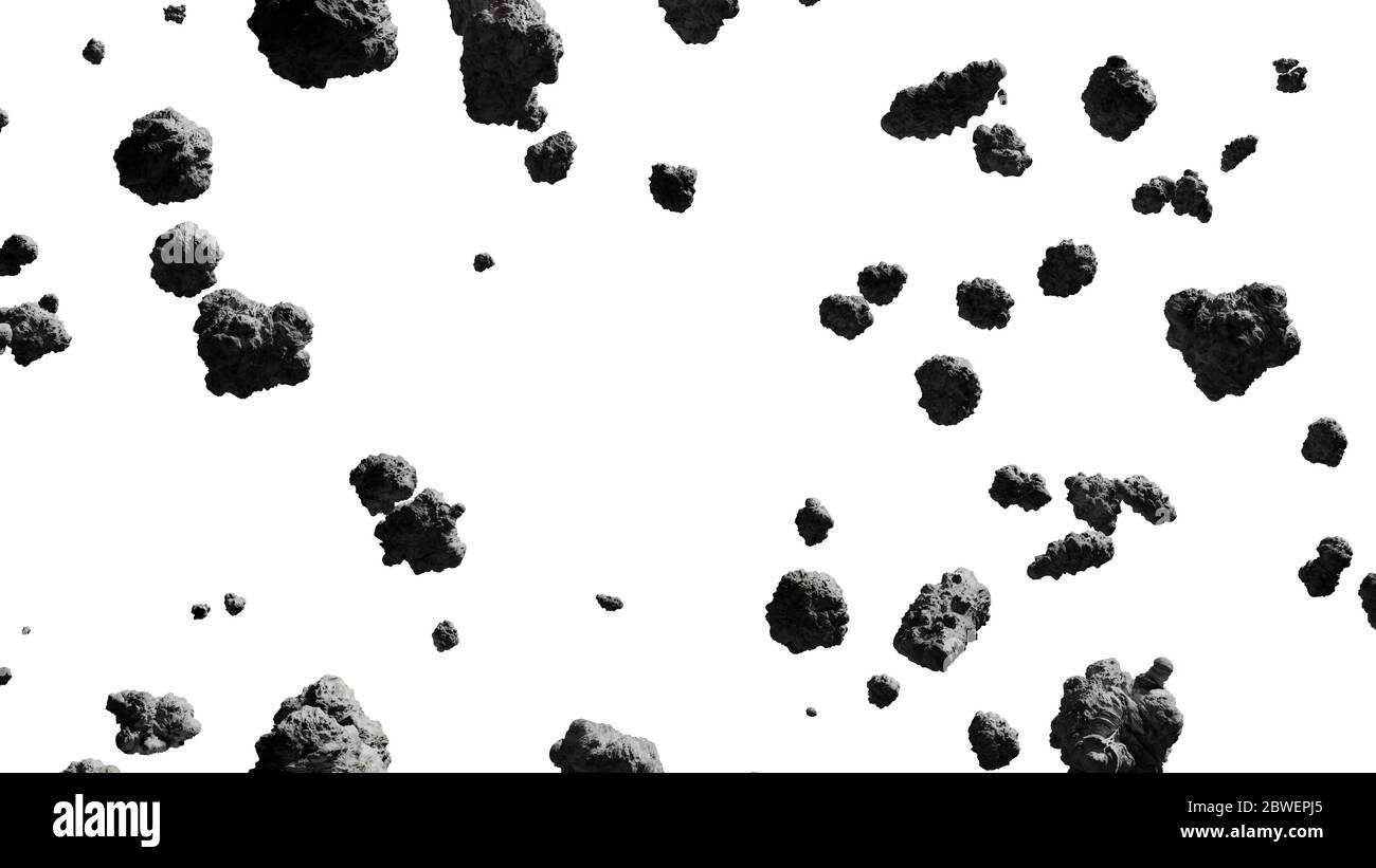 Asteroid Ring White Background