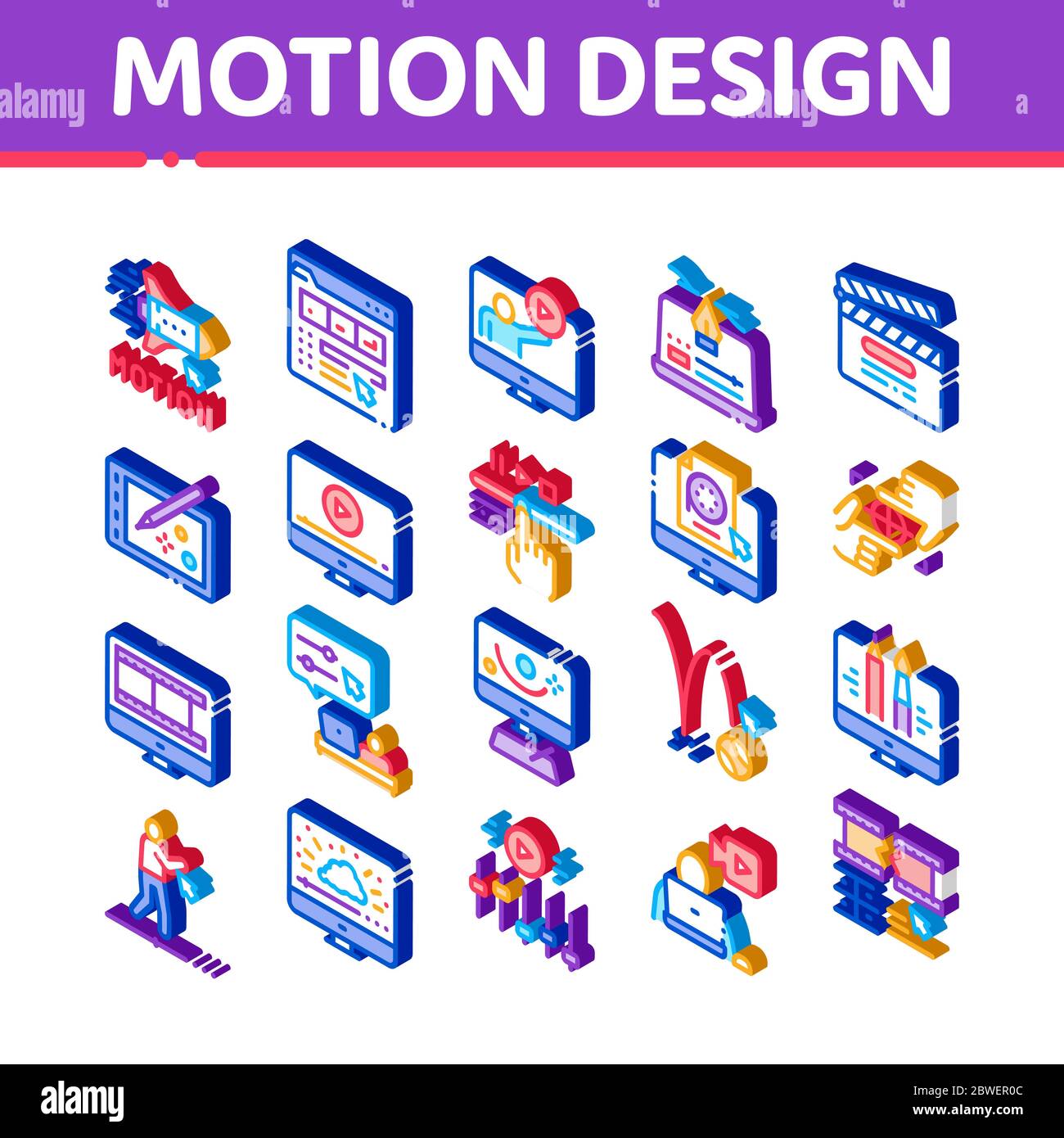 3d video programme Stock Vector Images - Alamy